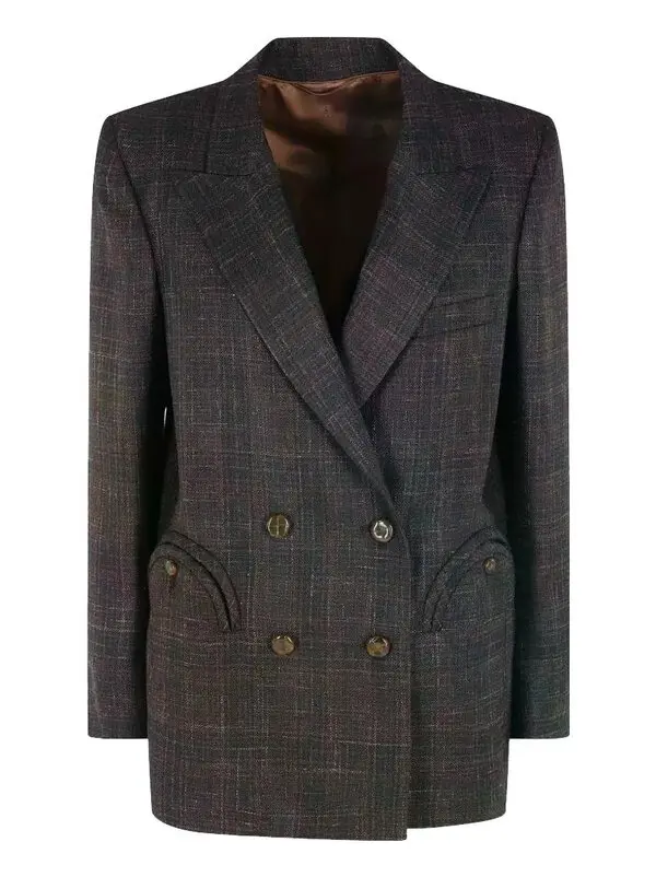 BLAZÉ MILANO Double-breasted Blazer - Brown