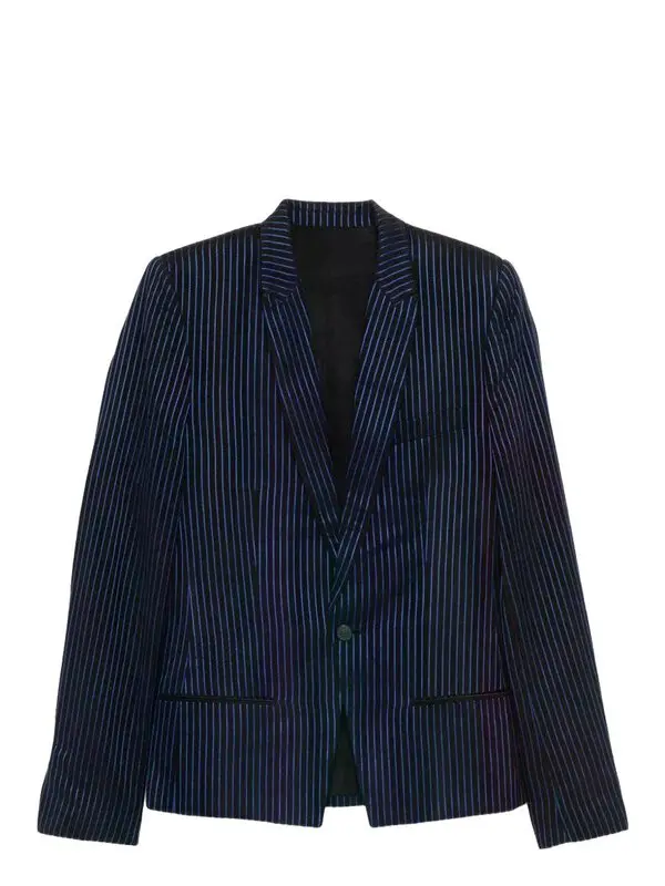 HAIDER ACKERMANN Changeant Pinestripes Jacket - Black