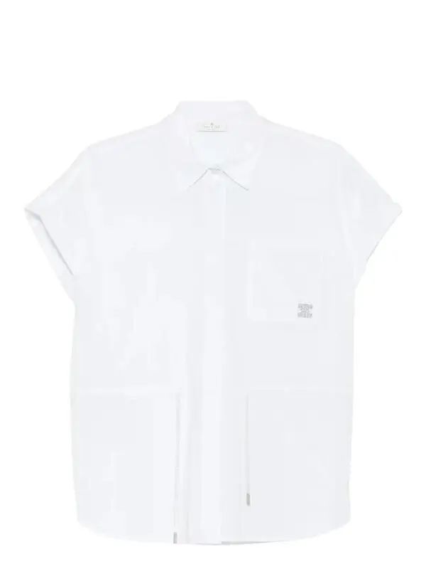 PANICALE Drawstring Pocket Shirt - White