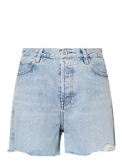 FRAME The Everyday High-rise Denim Shorts - Swindle