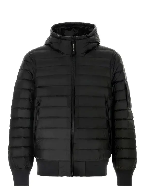 C.P. COMPANY Hooded Down Jacket - Black