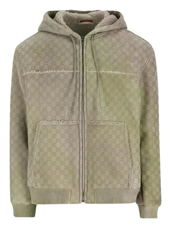Gucci Hooded Bomber Jacket - Neutrals