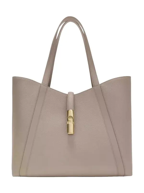 Furla Goccia Large Tote Bag - Neutrals
