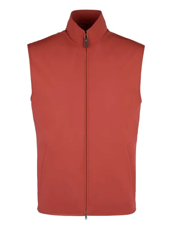 TOD'S Technical Fabric Vest - Orange