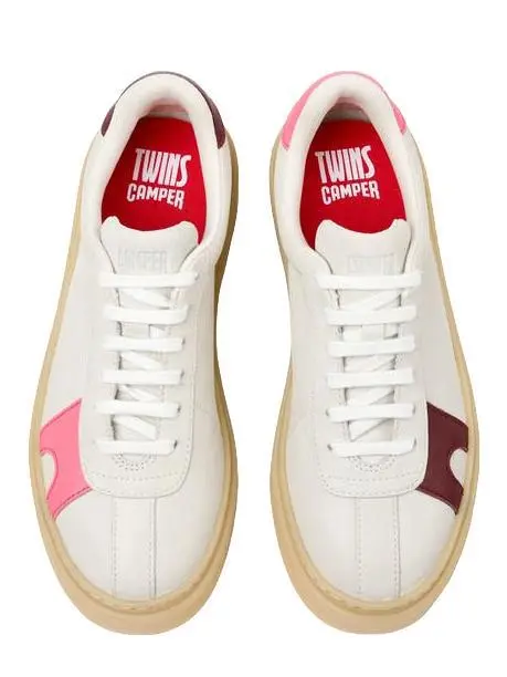 Camper Runner Twentyfive Twins Mismatch Sneaker - White Natural
