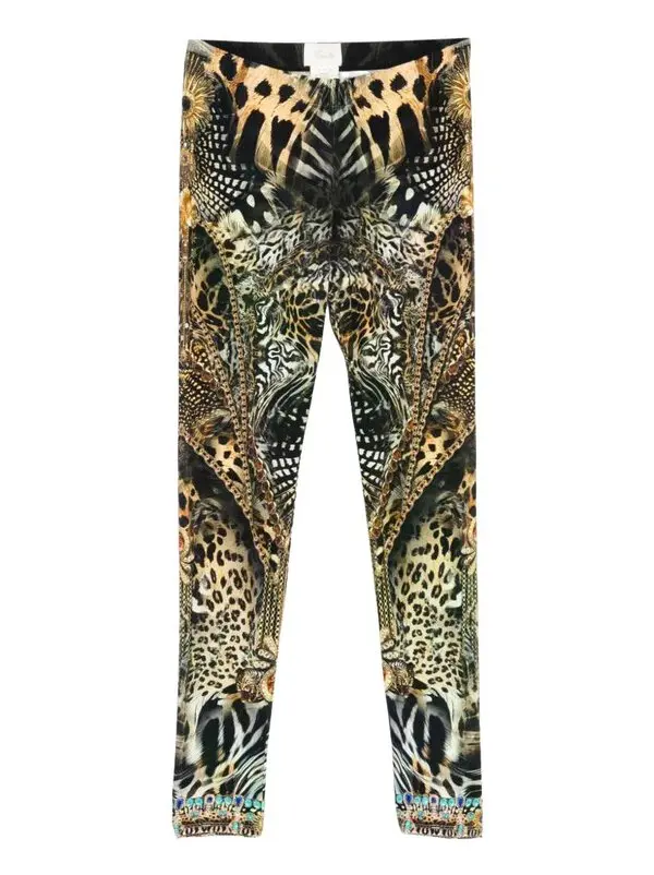 Camilla Feline Folklore Leggings - Black