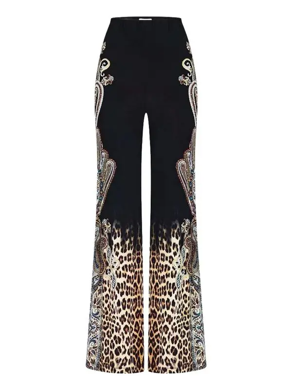 Camilla Istanbul Animalia Printed Trousers - Black