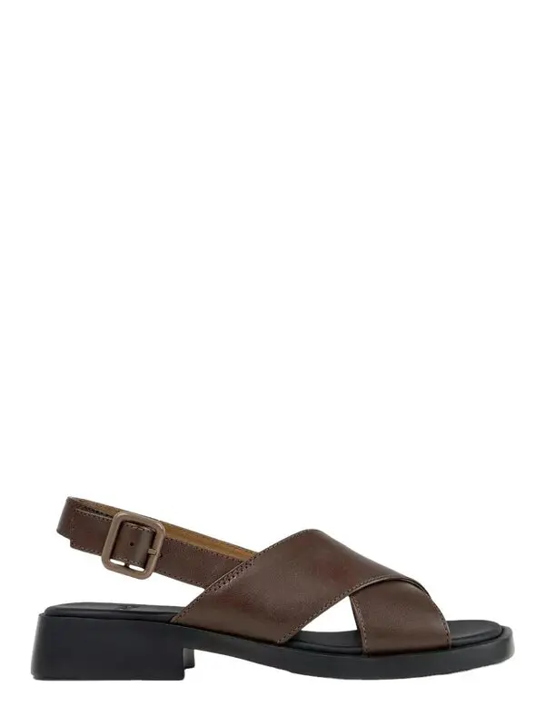 Camper Dana Buckle Sandals - Brown