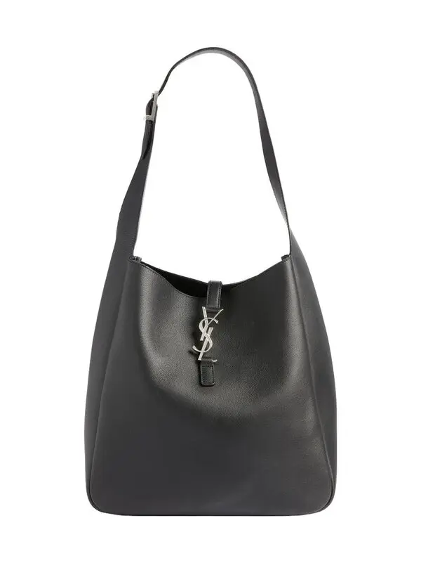 Saint Laurent Large 5 À 7 Leather Hobo Bag - Noir