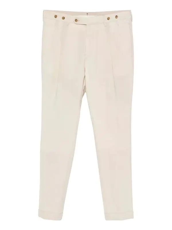 BERWICH Cuffed Tailored Trousers - Neutrals