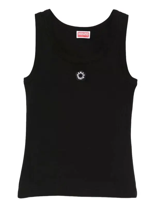 Kenzo Logo Patch Top - Black