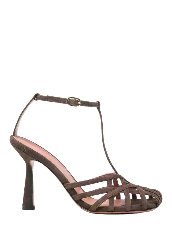 CASTAGNA Woven Strap Sandals - Brown