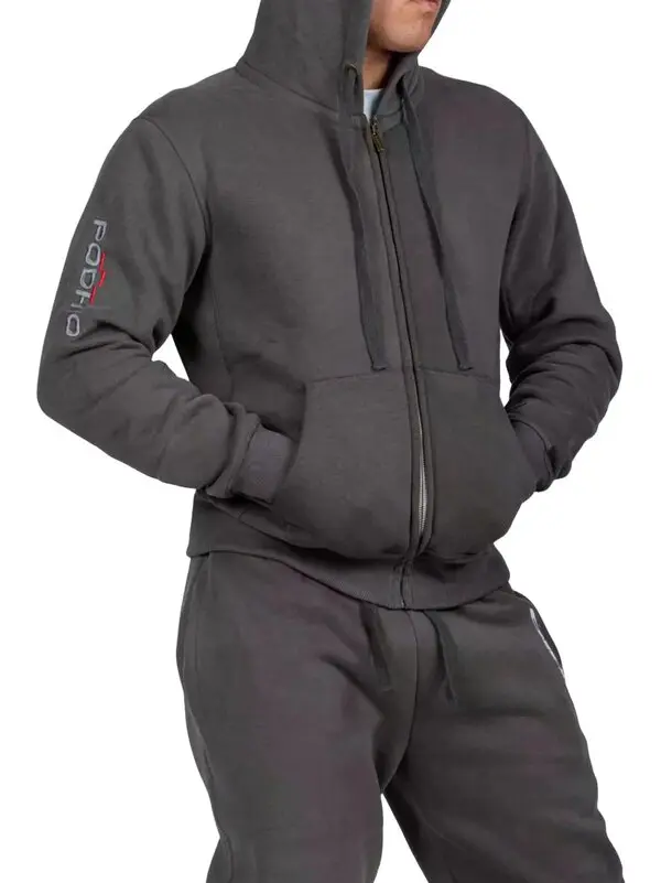 PODHIO Hooded Zip Sweatshirt - Grey
