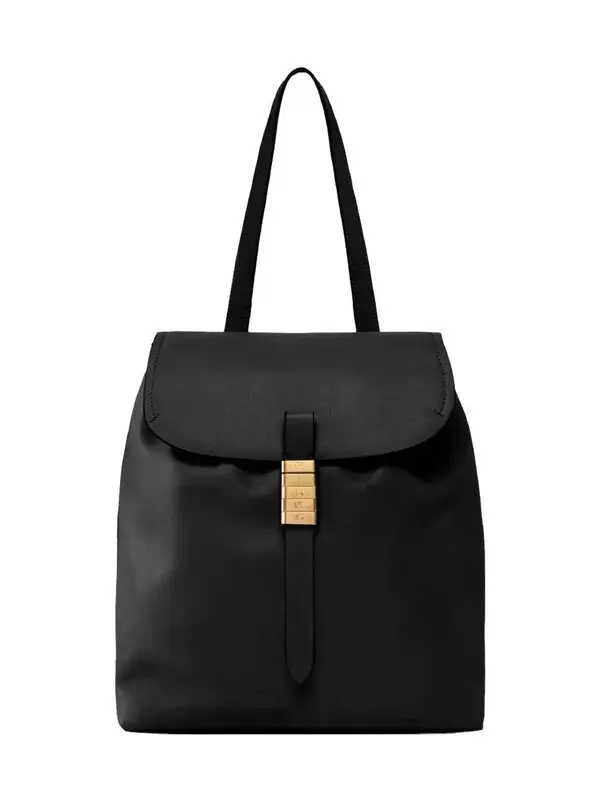 Pinko Medium Saddle Leather Backpack - Black