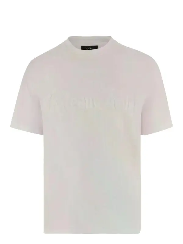 Amiri Logo-detail Crew-neck T-shirt - Neutrals