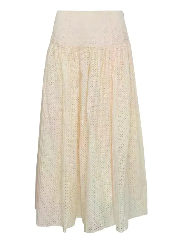 Ulla Johnson Nalla A-line Midi Skirt - Neutrals