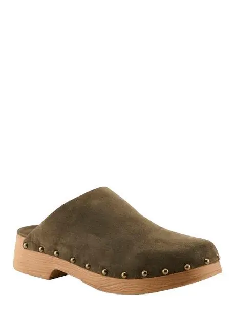SPRING STEP SHOES Lolarue Mule - Dark Olive Suede