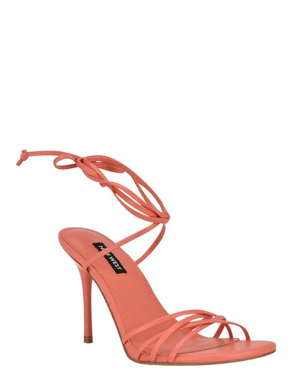 Nine West Opela Ankle Wrap Sandal - Orange