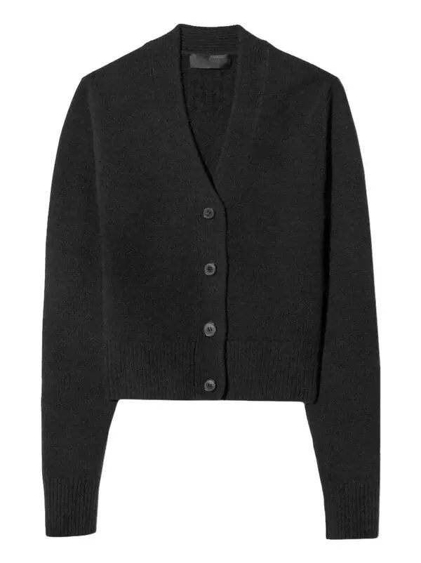 NILI LOTAN Charmaine V-neck Button Cardigan - Black
