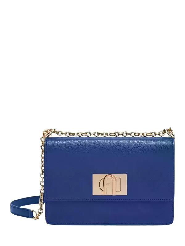 Furla Mini 1927 Arch Leather Crossbody Bag - Blue