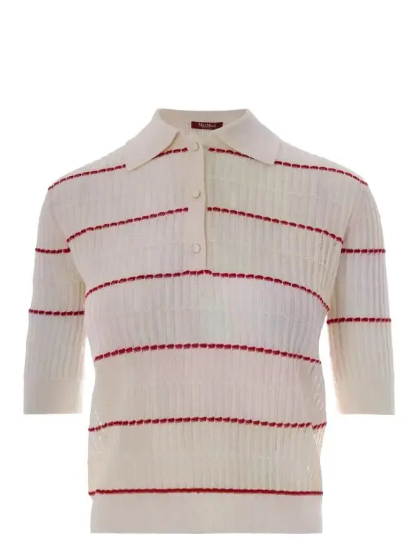 Max Mara Striped Knitwear - Neutrals