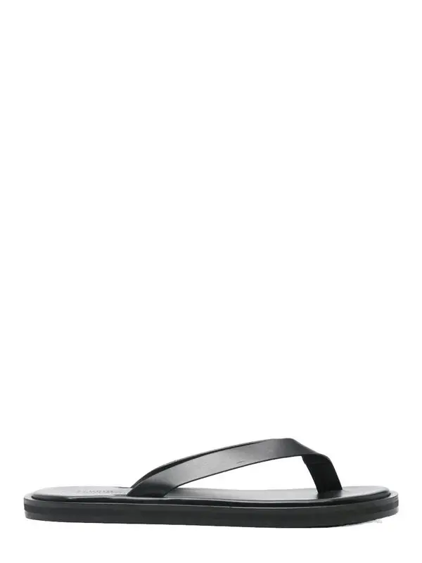 Studio Nicholson Leather Flat Sandals - Black