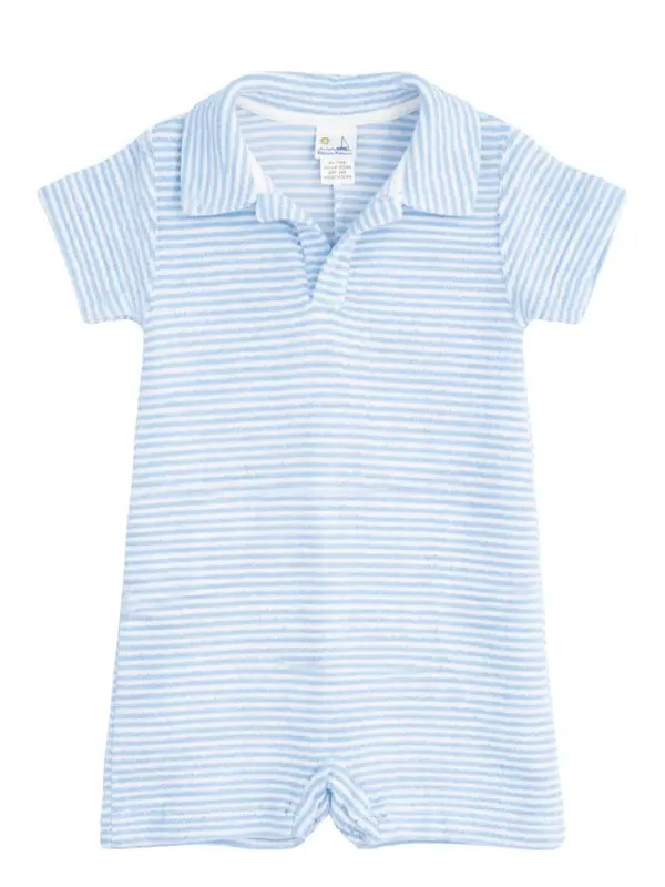 FLORENCE EISEMAN Stripe Terry Shortall - Blue/white