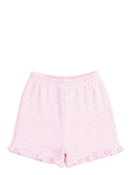 FLORENCE EISEMAN Stripe Terry Shorts - Pink/white