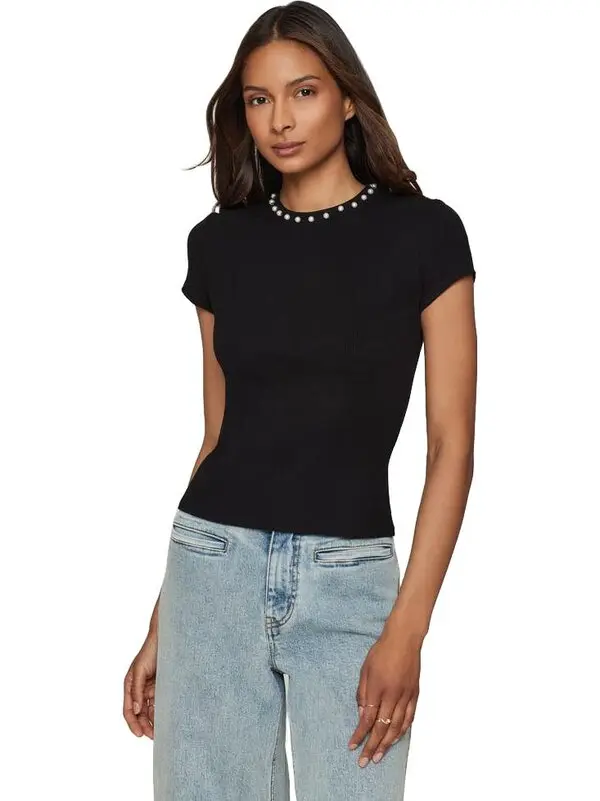 Generation Love Tate Pearl Top - Black