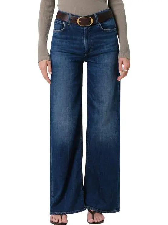 Citizens Of Humanity Lyra High-waist Wide-leg Jeans - Elm Dk Indigo