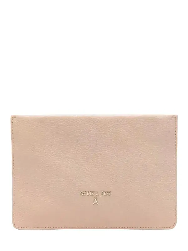 Patrizia Pepe Logo-appliqué Clutch - Neutrals