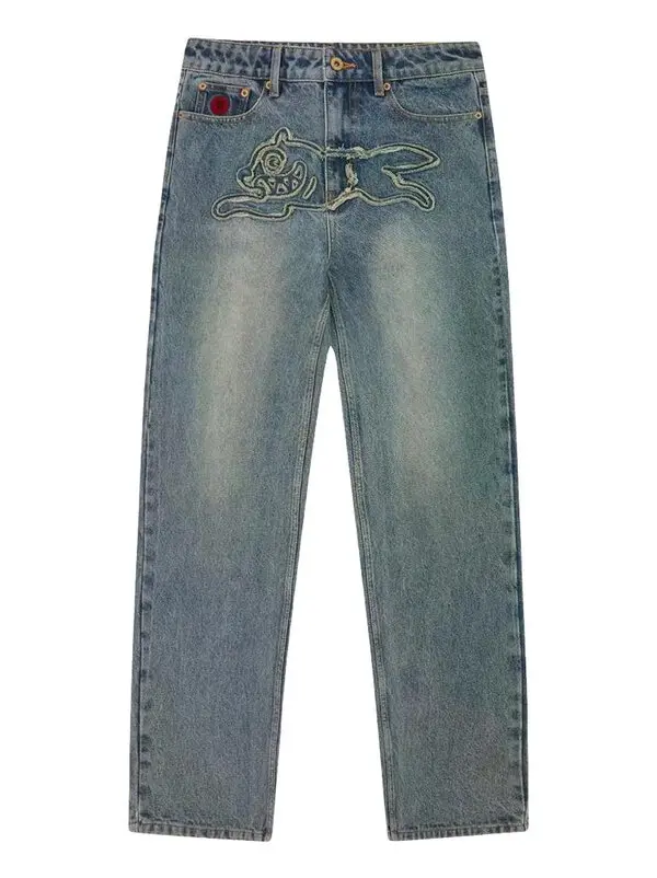 ICECREAM Graphic Appliquéd Jeans - Blue