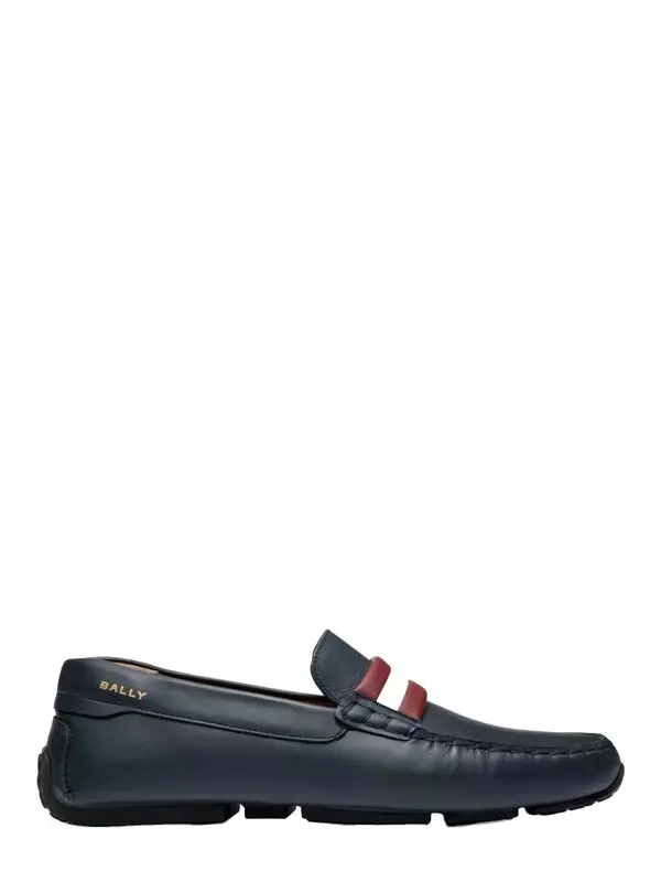 Bally Pilot Leather Driver Loafers - Blue