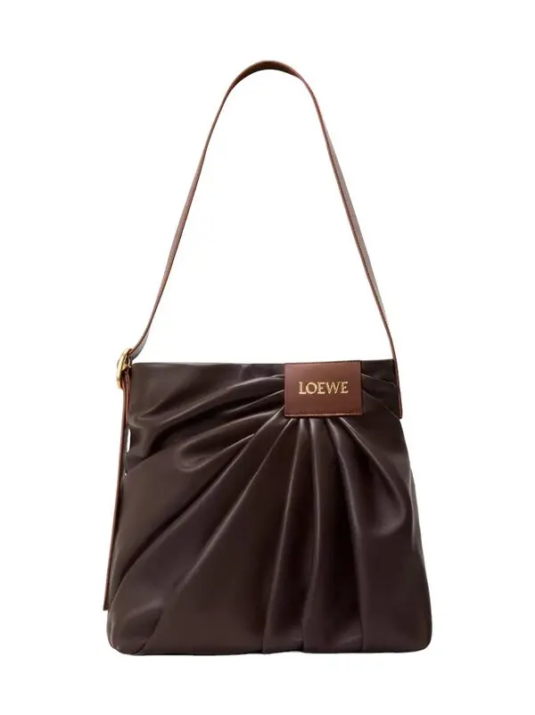 Loewe Draped Tote Bag - Brown