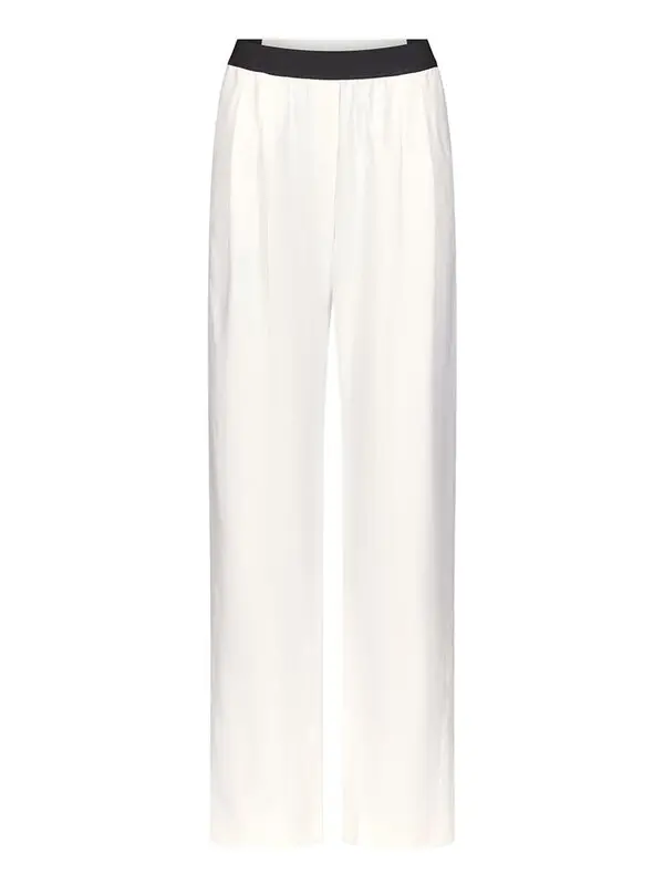 Loulou De Saison Takaroa Lds Straight Leg Pants - Ivory