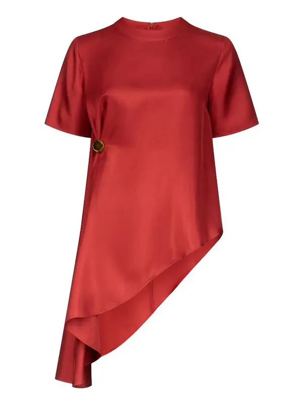Loulou De Saison Madea Draped Top - Red