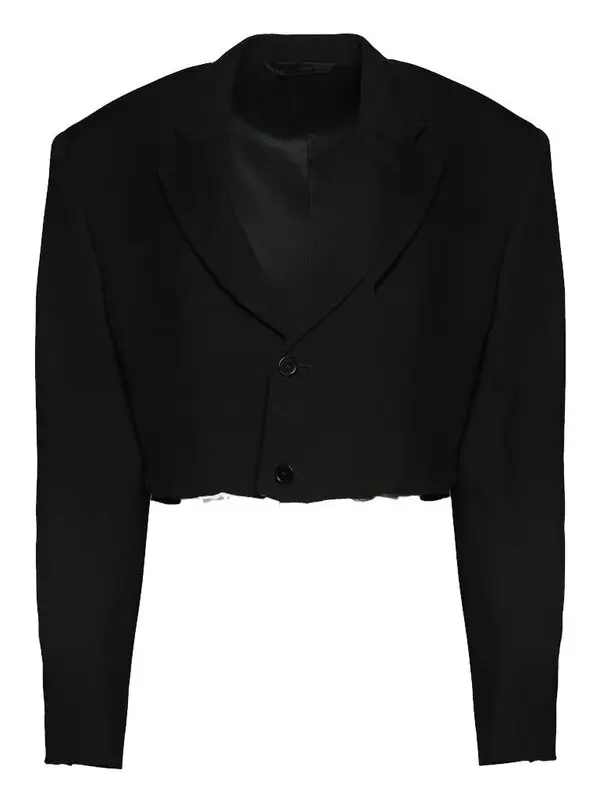 Balenciaga Cut Off Jacket - Black