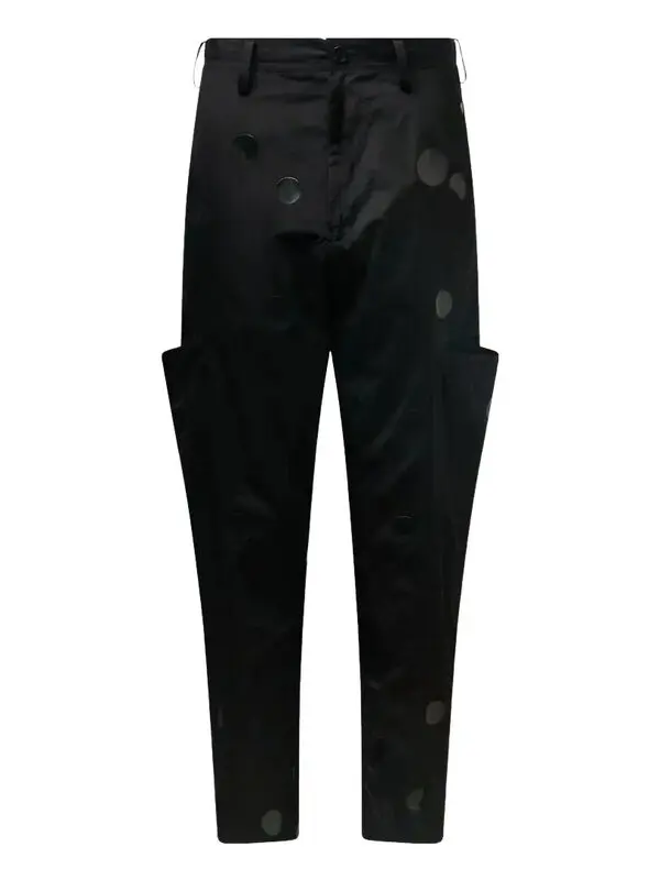 Y’s Piping Tapered Trousers - Black