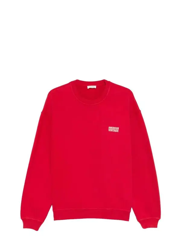 American Vintage Logo Sweatshirt - Red