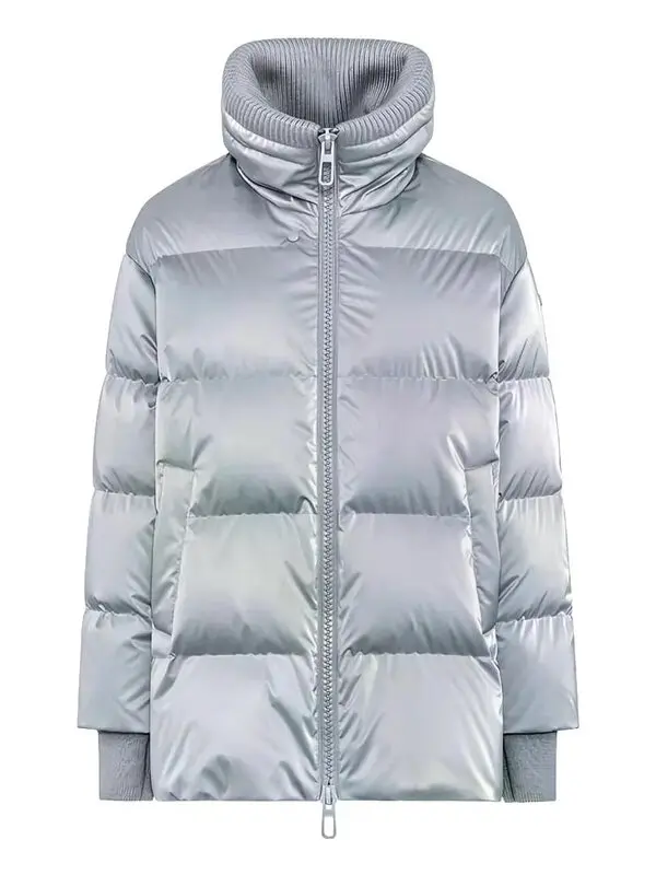 DUNO Double-zip Puffer Jacket - Silver