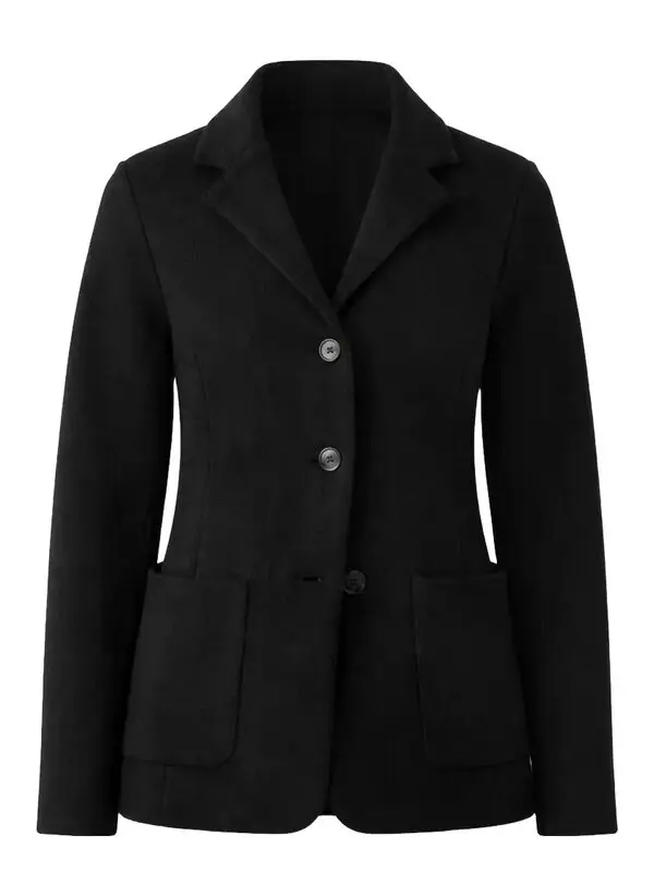 PATRICK ASSARAF Front-pocket Button Blazer - Black