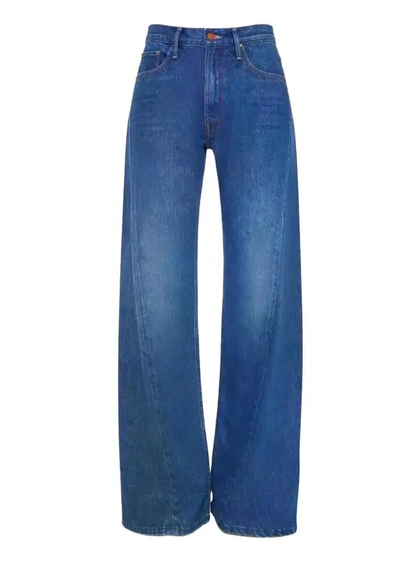 MOTHER Panelled Wide-leg Jeans - Blue