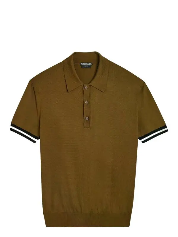 TOM FORD Short-sleeve Polo Shirt - Green