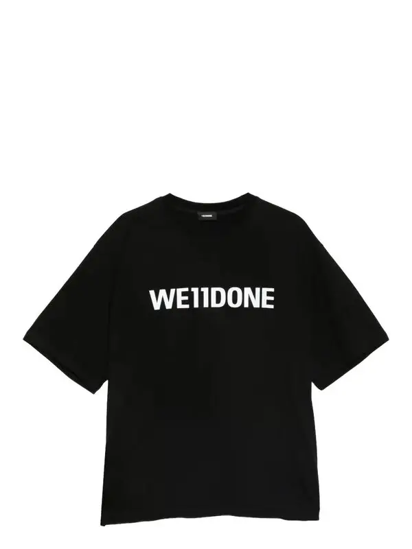 We11Done Logo-print T-shirt - Black