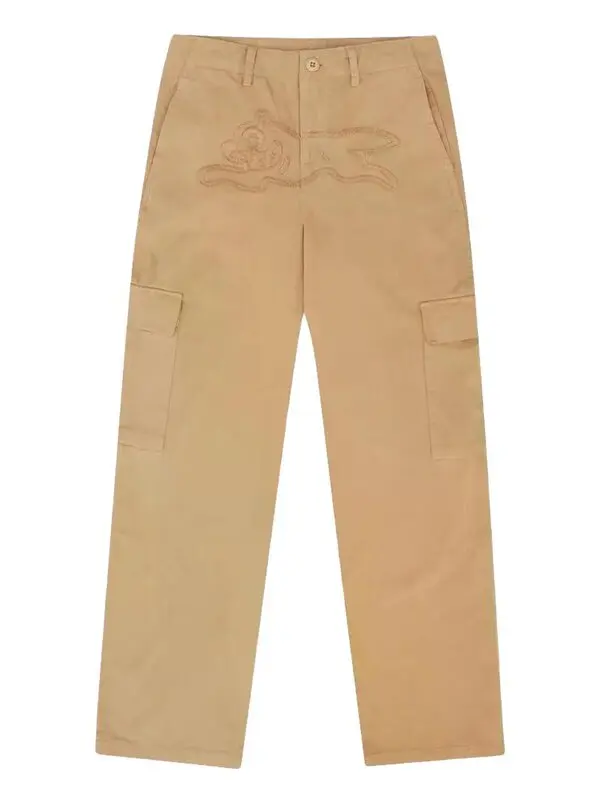 ICECREAM Applique Cargo Trousers - Neutrals