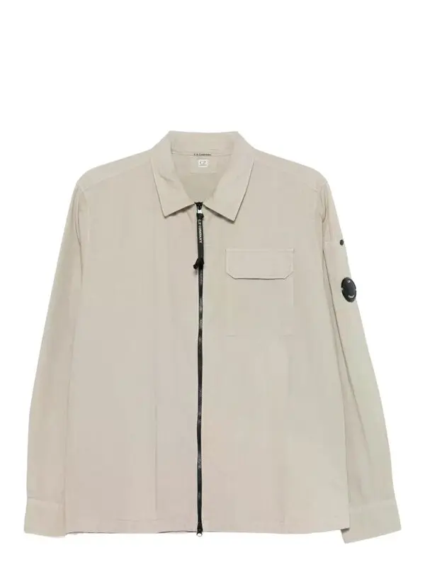 C.P. COMPANY Zipped Lens Shirt Jacket - Neutrals
