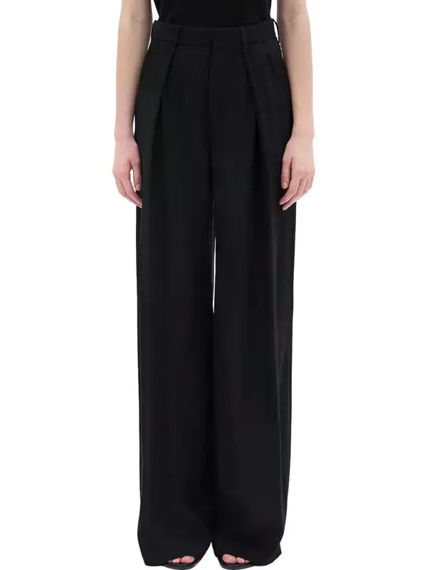 ANN DEMEULEMEESTER Nouk Wide-leg Trousers - Black