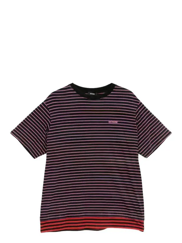 We11Done Striped T-shirt - Black