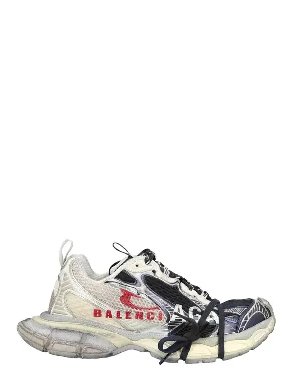 Balenciaga Logo-print Sneakers - Neutrals