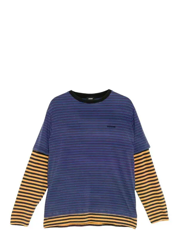 We11Done Striped T-shirt - Purple